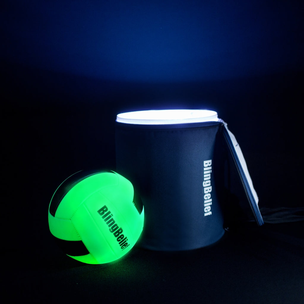 Blingbelief Glow in Dark Volleyball, PRO Kits Charging Light Up ...